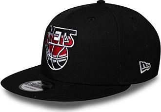 New Era Casquette 9Fifty HWC NetsEra Casquette de Baseball Casquette visière Plate (Taille Unique - Noir)