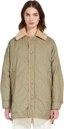 Max Mara Femme, Vestes, Vert, Taille: 42 FR Drava Reversible Jacket