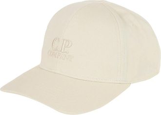C.P. Company C.p. Company, Homme, Accessoires, Beige, Taille: ONE Size Gabardine Logo Cap
