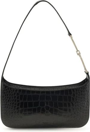 Tom Ford Petit sac bandouli&egrave;re effet croco - Femme - Sacs - Noir - Taille: ONE Size