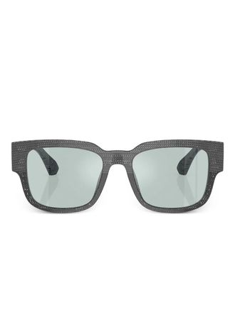 Alain Mikli New Pointillé Sonnenbrille mit eckigem Gestell - Grau