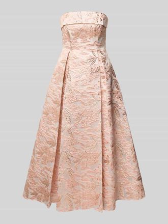 Adrianna Papell Midikleid mit floralem Allover-Stitching