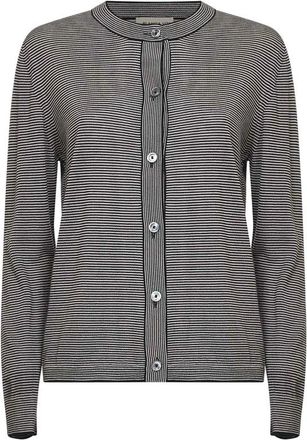 Blanca Vita Femme, Pulls, Noir, Taille: 38 FR Cardigan en laine vierge