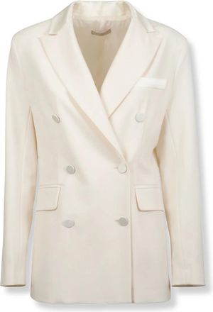 Antonelli Femme, Vestes, Blanc, Taille: 42 FR Giacca Vischio