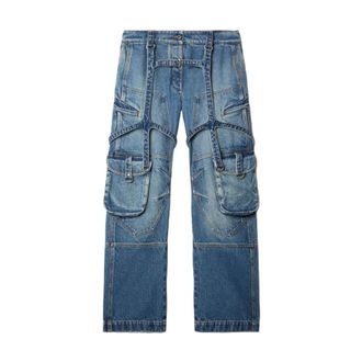 Off-white Blaue Damenjeans Fr&uuml;hling/Sommer - - Jeans - Damen - Blau - W26