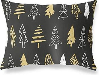 Bonamaison Le Jardin du Lin Kissen Zierkissenbezug Zufälliges Muster Kissenbezug, Weich Bequem, Für Zuhause Autos Büro Sofa Wohnzimmer Couch Schlafzimmer Dekor, 