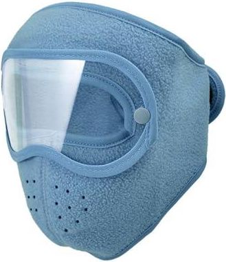 Generic Masque de protection du visage en polaire avec protection - Unisexe - R&eacute;sistant au froid - Protection du visage - Masque dhiver chaud avec oreillette 