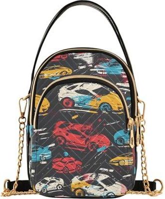 Mnsruu Sacs à bandoulière pour femme style voitures grunge sac à dos à bandoulière petit sac à bandoulière sac à main sac à main sac à main avec sangle régla