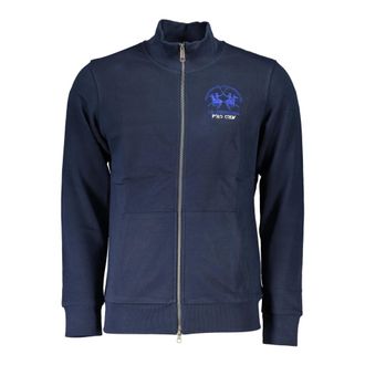 La Martina Homme, Sweatshirts et sweats &agrave; capuche, Bleu, Taille: M SweaT-shirt &agrave; Manches Longues avec Zip