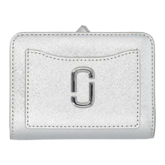 Marc Jacobs Metallic Utility Snapshot Mini Kompakt-Geldb&ouml;rse - - Accessories - Damen - Grau - ONE SIZE