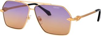 Versace Mens Sunglasses Gold Metal