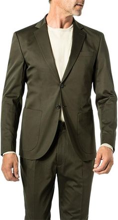 Joop Herren Sakko grün Baumwolle