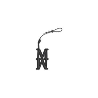 Max Mara Monogramm Leder-Schl&uuml;sselanh&auml;nger - - Accessories - Damen - Schwarzk - ONE SIZE