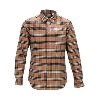 Burberry Homme, Chemises, Brun, Taille: S Chemise &agrave; Carreaux Classique &agrave; Manches Longues