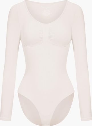 creamy fabrics Bodysuit Sculpting Shapewear Longsleeve mit Slip (