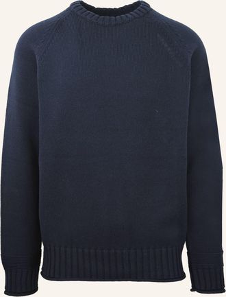 Carlo Colucci Carlo Colucci Rundhalspullover - Carlos Classic Fucci blau