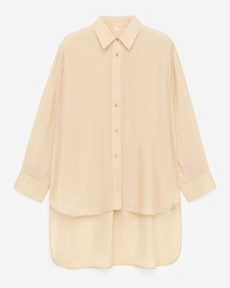 Arket Hemd Mit Verl&auml;ngerter R&uuml;ckseite -Beige