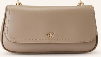Calvin Klein Schultertasche Small beige