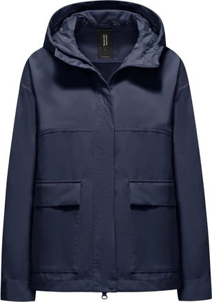Bomboogie Femme, Vestes, Bleu, Taille: 40 FR Parka sans doublure avec capuche