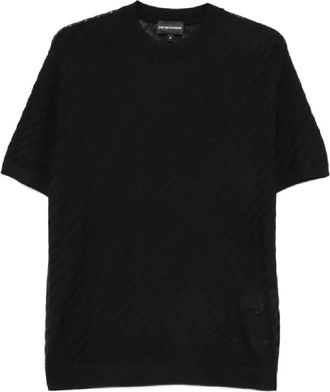 Emporio Armani Homme, Pulls, Bleu, Taille: M Pull en Tricot de Laine Vierge