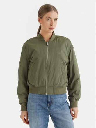 Calvin Klein Jeans Bomberjacke Essential LV047F505G Gr&uuml;n Regular Fit