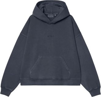 Carhartt Work in Progress Femme, Sweatshirts et sweats &agrave; capuche, Bleu, Taille: 38 FR Hooded Benton SweaT-shirt