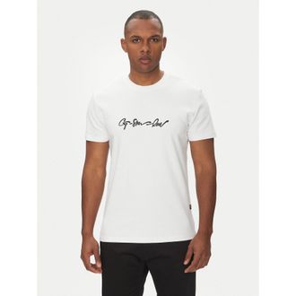 G-Star T-Shirt G-Script D25150-C812 Weiß Regular Fit