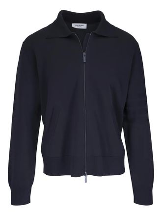 Thom Browne 4-Bar Cardigan mit Rei&szlig;verschluss - Blau