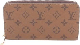 Louis Vuitton Portefeuille Long Zippy Monogram Reverse doccasion - Femme - Pre-owned - Brun - Taille: ONE Size