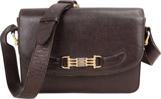 Celine Crossbody Bags - Celine Brown Leather Triomphe Crossbody Bag - Gr. unisize - in Braun - f&uuml;r Damen