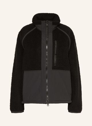 Canada Goose Teddyfell-Jacke Im Materialmix schwarz