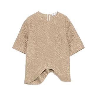 Niccol&ograve; Pasqualetti T010 Onda Ampho Top - - Tops - Damen - Beige - S