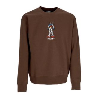 HUF Gundam Schokolade Crewneck Sweatshirt - - Sweatshirts & Hoodies - Herren - Braun - XL