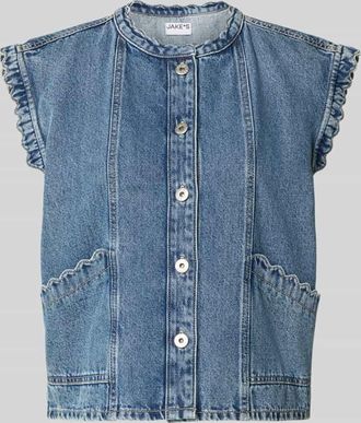 Jake*s Casual Jeansweste mit Eingrifftaschen