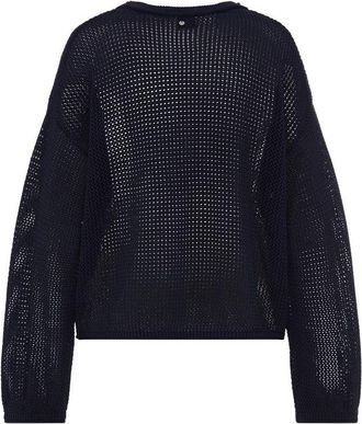 HUGO BOSS Strickpullover Farde Premium Damenmode in Mesh-Struktur, Relaxed Fit