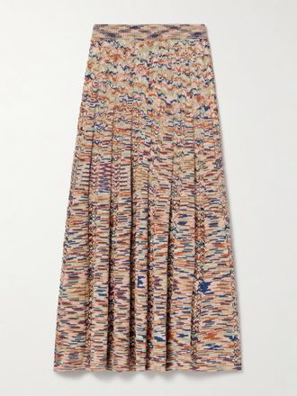 Zimmermann Jupe En Coton À Mailles Ajourées Et À Godets Wylie - Neutres