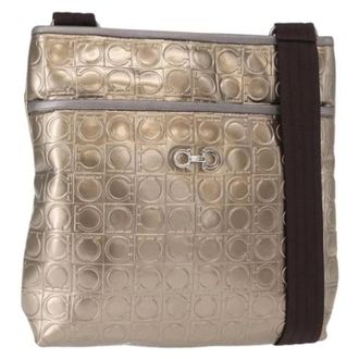 Ferragamo Sac bandouli&egrave;re en cuir Pre-owned - Femme - Pre-owned - Jaune - Taille: ONE Size