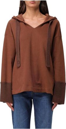 Dondup Femme, Sweatshirts et sweats &agrave; capuche, Orange, Taille: 40 FR Felpa