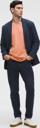 lululemon ABC Slim-Fit 5 Pocket Pant 32L Brushed Warpstreme pour Hommes - Bleu - Taille 30