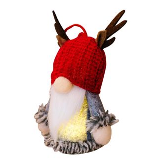 Hemobllo Hängender Weihnachtswichtel Wichtelanhänger Festdekoration Wichtelornamente Aus Baumwolle Leuchtende Puppe Für Weihnachtsbaumdekoration Weihnachtsbeda