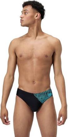Speedo Maillot de bain Medley Logo 7 cm pour homme Noir/bleu Picton Taille 32, Noir/bleu Picton, 44