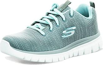 Skechers Graceful Twisted Fortune, Basket Femme, Grise, 39 1/3 EU