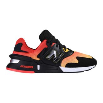 New Balance Homme, Chaussures, Multicolore, Taille: 44 EU Chaussures en Cuir &agrave; Lacets avec Inserts en Tissu Technique
