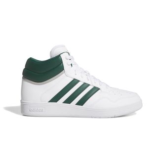 adidas Adidas Unisex Hoops 4.0 MID Shoes, FTWR White/Collegiate Green/Grey Two, 43 1/3 EU