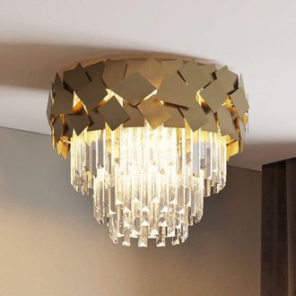 Lucande [GEBRAUCHT] B-Ware Lucande Miraia Kristall Deckenleuchte Gold Deckenlampe Lampe Leuchte Spot Licht