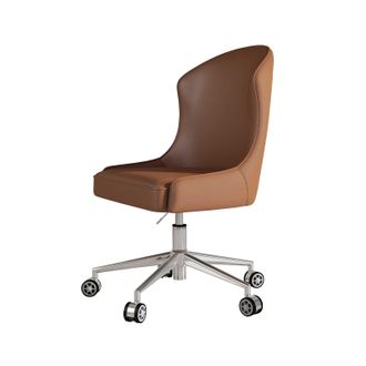 Generic Armloser B&uuml;rostuhl, Computerstuhl Aus Leder Mit Hoher R&uuml;ckenlehne, H&ouml;henverstellbar, Kann 150 Kg Tragen, for Konferenz- Und Besprechungsr&auml;ume Zu Hause