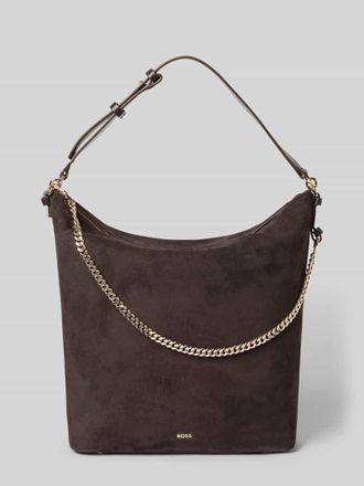 HUGO BOSS Umh&auml;ngetasche mit goldfarbener Kette Modell Yelena Hobo