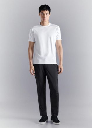 Mango Slim-fit comfort stretch t-shirt blanc - Homme - XXL - MANGO MAN