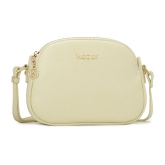 Kazar Femme, Sacs, Jaune, Taille: ONE Size Sac &agrave; main en cuir avec longue bandouli&egrave;re