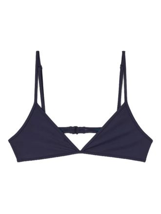 Sunnei haut de bikini réversible à bonnets triangles - Bleu